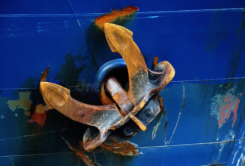 Rusty Anchor stock image. Image of hull, metal, nautical - 26778797