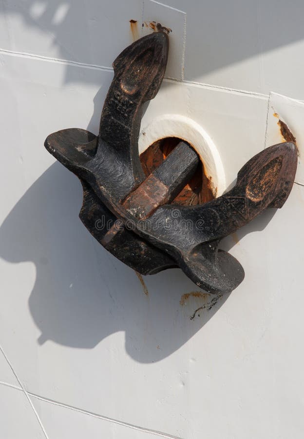 Rusty anchor stock image. Image of hook, outdoors, ships - 36594889