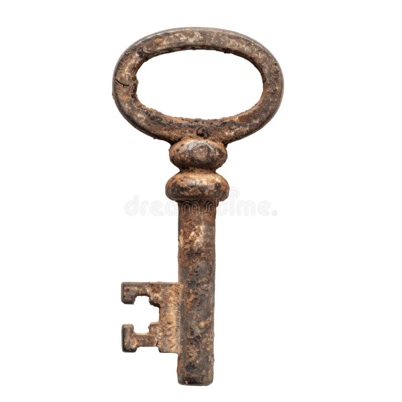 A Rusty, Antique Key with a Worn and Tarnished Finish Stock Photo ...