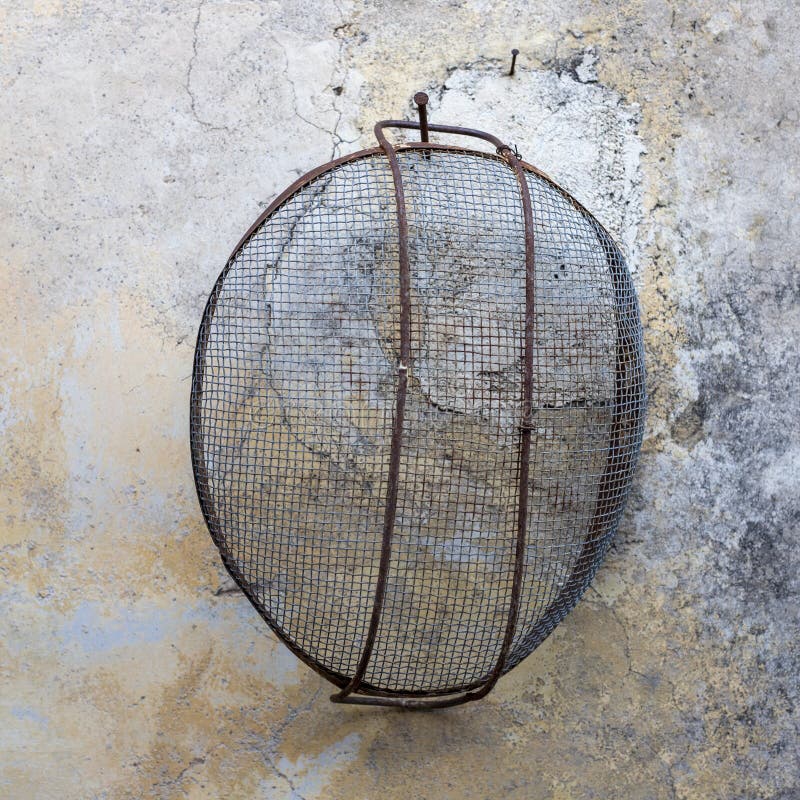 Rusty Antique Mason Sieve with Timeless Charm Stock Photo - Image of ...