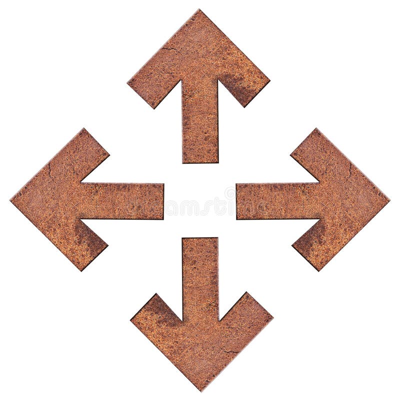 Rusty arrows stock image. Image of metal, right, arrow - 20396449