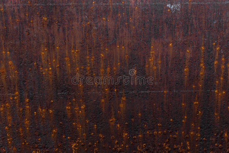 Rusty Background. Old Rusty Metal Sheet. Red Rusted Wall of the Garage ...