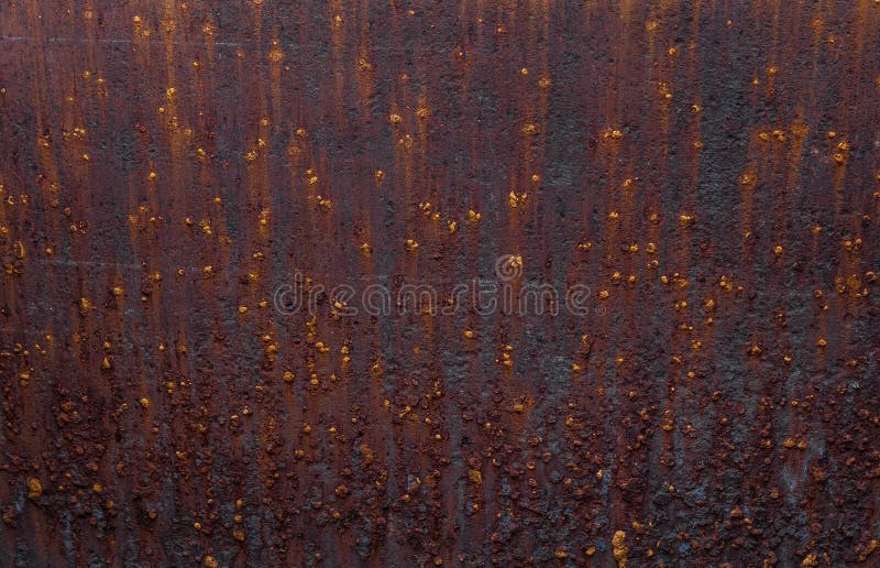 Rusty Background. Old Rusty Metal Sheet. Red Rusted Wall of the Garage ...