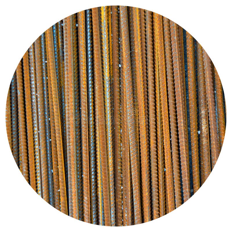 Rusty Bar Construction Iron in Bulk Stock Photo - Image of decay, group ...