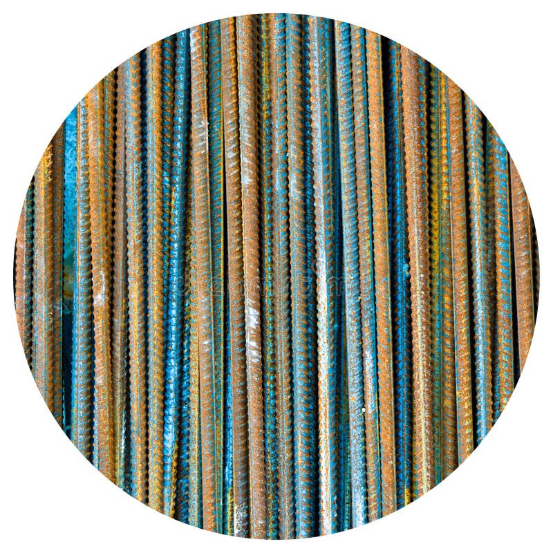 Rusty Bar Construction Iron in Bulk Stock Image - Image of engineering ...