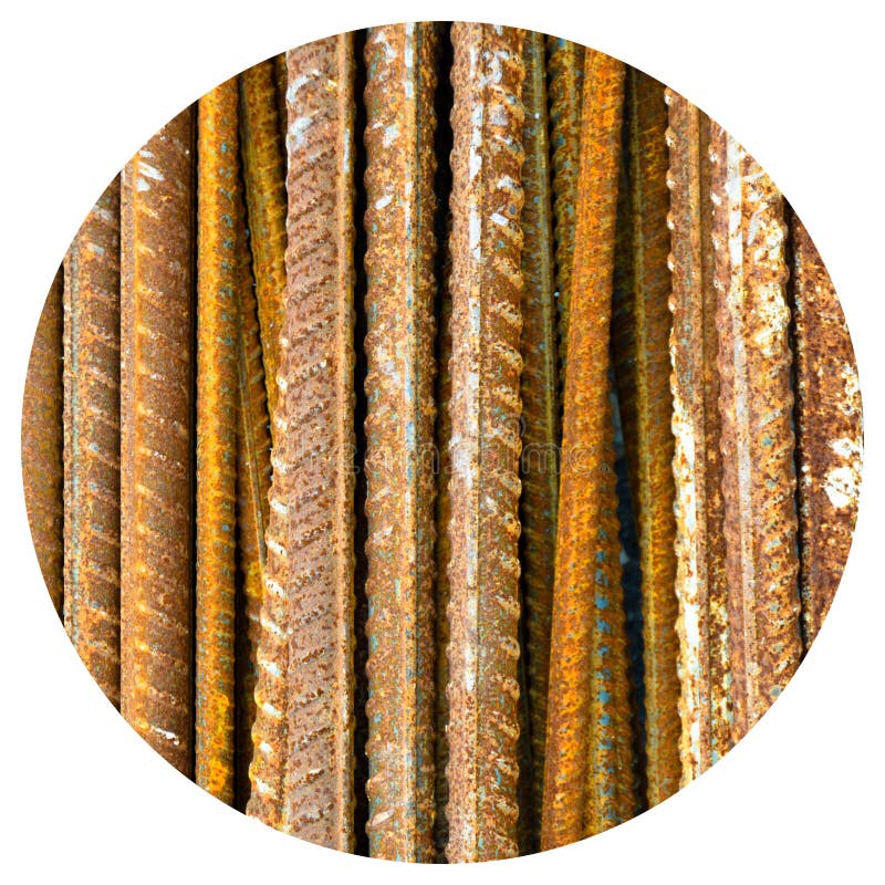 Rusty Bar Construction Iron in Bulk Stock Image - Image of construct ...