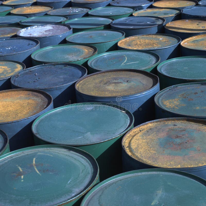 Rusty barrels stock image. Image of background, closeup - 6189675
