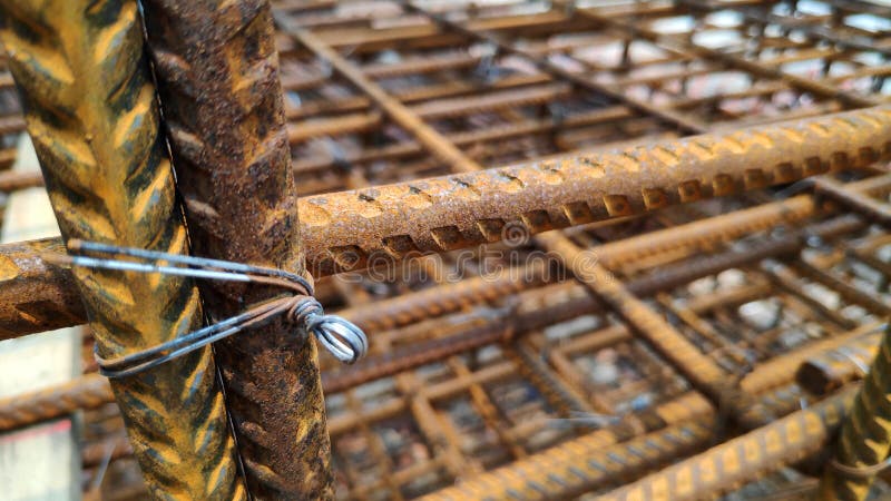 Rusty Bars for Use on Construction Site Stock Photo - Image of ...