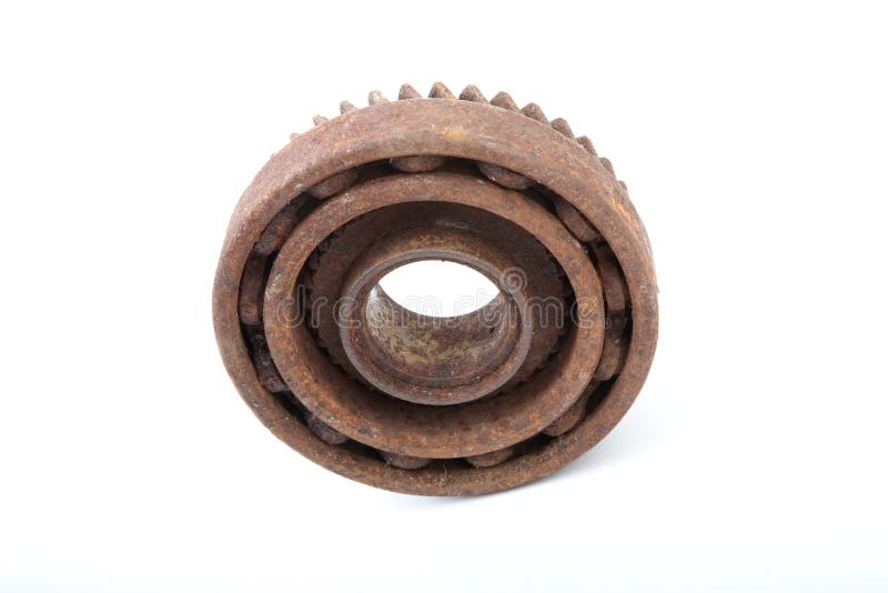 The rusty bearing and gear stock photo. Image of eparts - 16300194