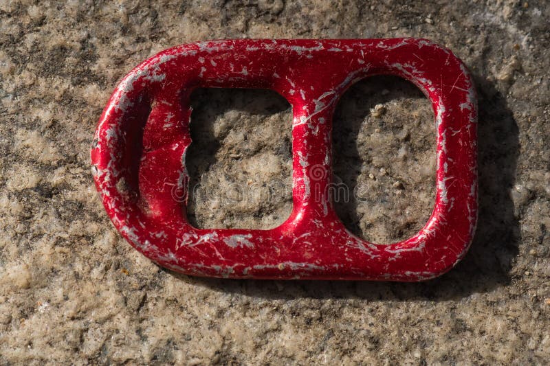 Rusty Beer Can Opening Key Thrown on the Sidewalk Stock Image - Image ...