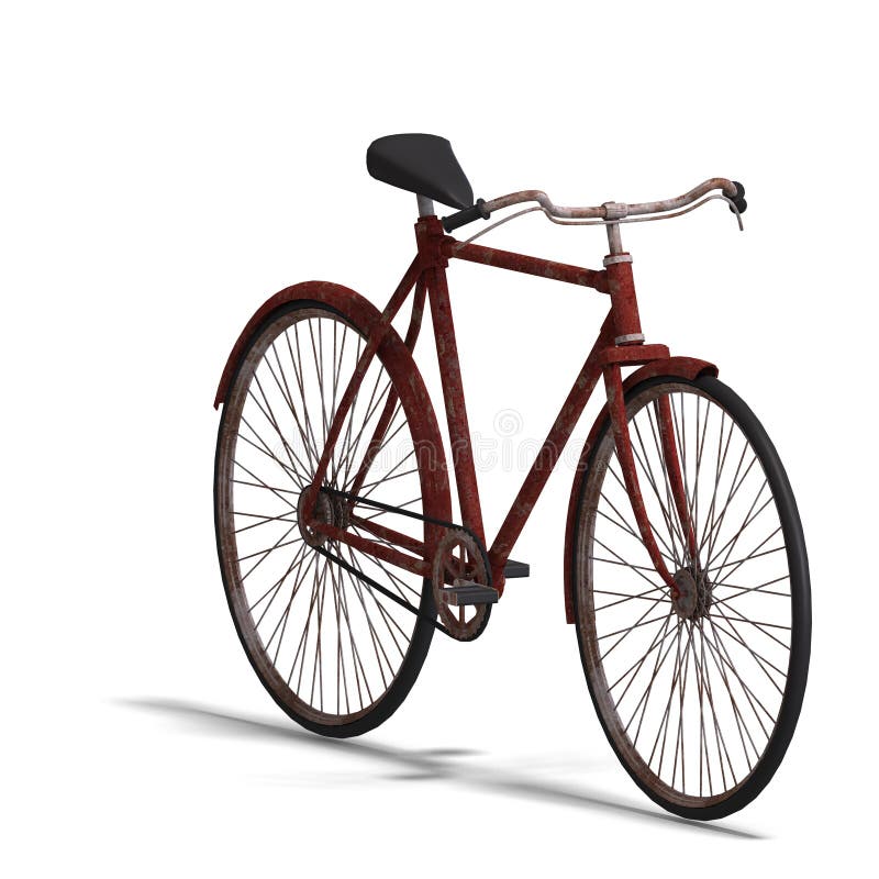 Rusty bike stock illustration. Illustration of computer - 9715873