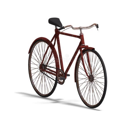 Rusty bike stock illustration. Illustration of computer - 9715873