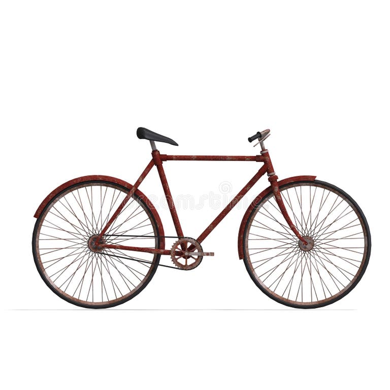 Rusty bike stock illustration. Illustration of cycle, object - 9773709