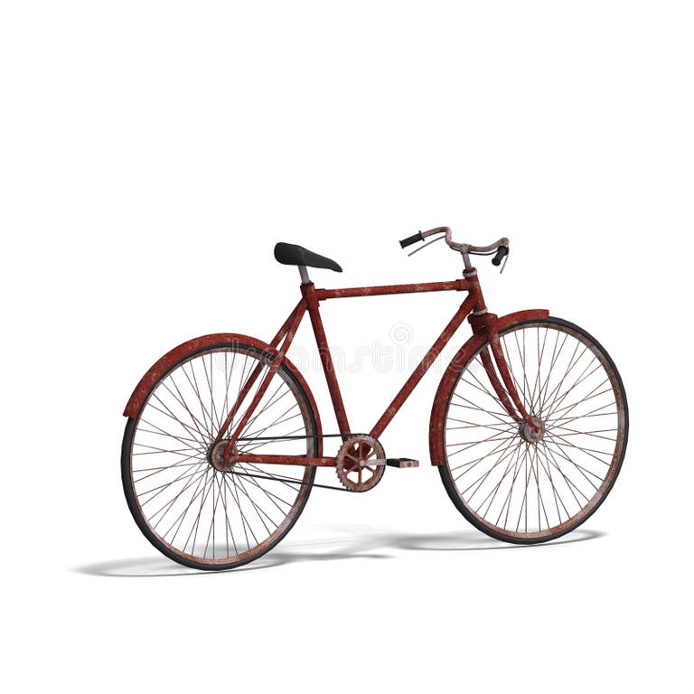 Rusty bike stock illustration. Illustration of bicycle - 9798835