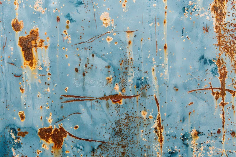 Rusty Blue Metal Texture stock illustration. Illustration of dots ...