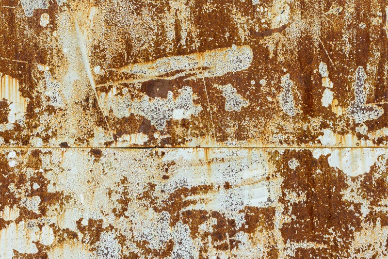 A Rusty Blue Metal Wall with Fallen Paint, a Rusty Background. Stock ...