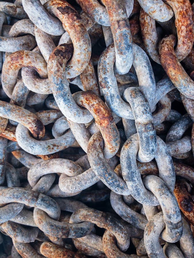 Rusty Boat Chains stock photo. Image of anchor, rust - 234807878