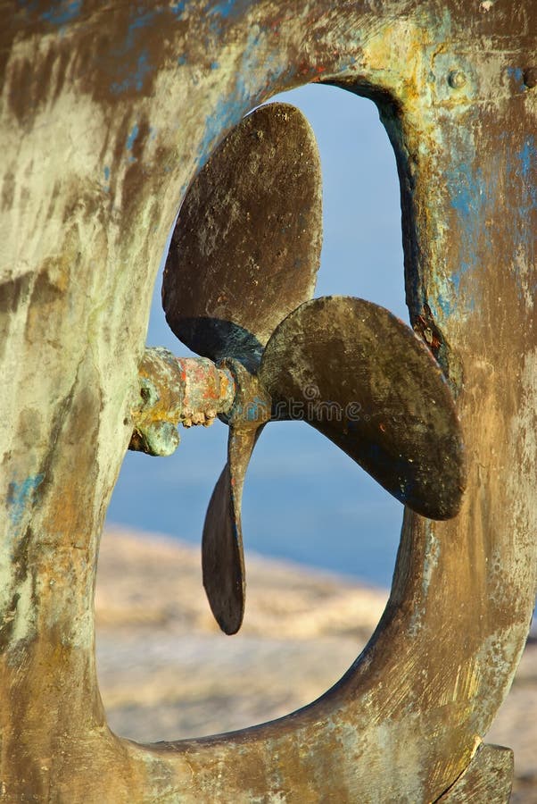 Boat propeller stock photo. Image of four, propeller, prop - 1712084