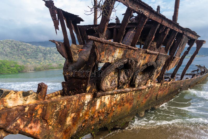 The rusty boat stock photo. Image of tree, wood, tropical - 57111212