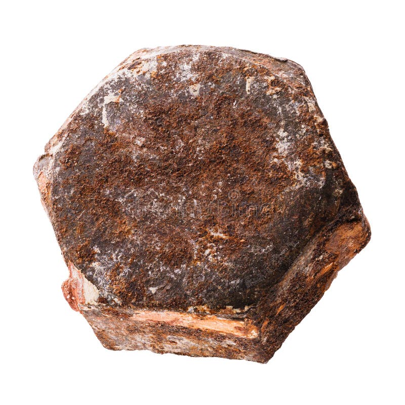 Rusty Bolt Head Isolated on White Background Stock Image - Image of ...