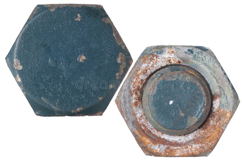 Rusty nut and bolt on wood stock photo. Image of background - 15198186