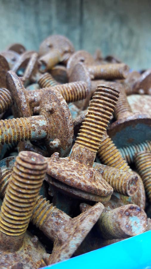 Rusty bolts stock image. Image of construction, rusty - 87056493