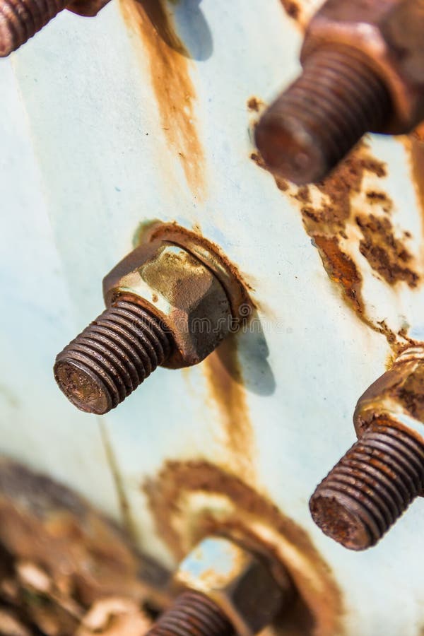 Rusty bolts stock photo. Image of bolt, closeup, decay - 51626986