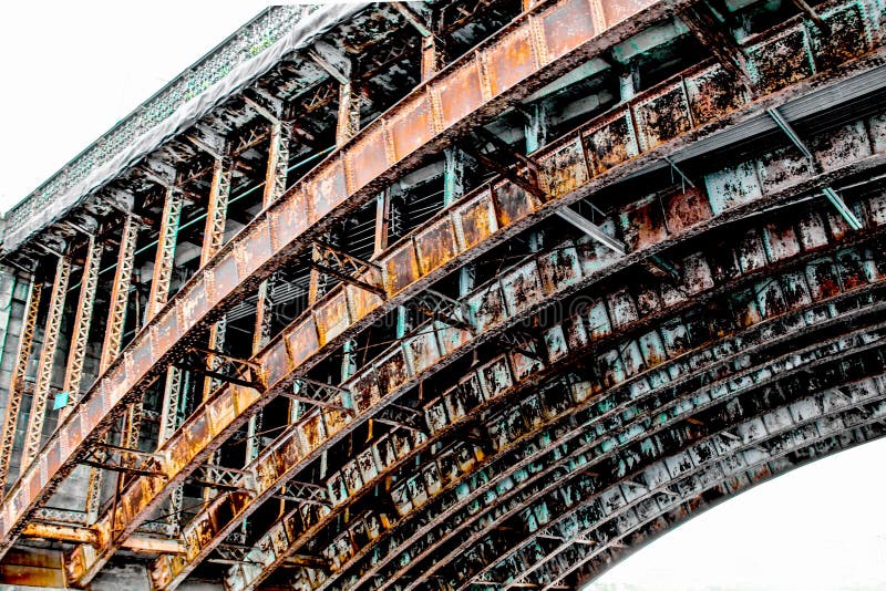 Rusty Bottom of Bridge in Boston Massachusetts Stock Photo - Image of ...