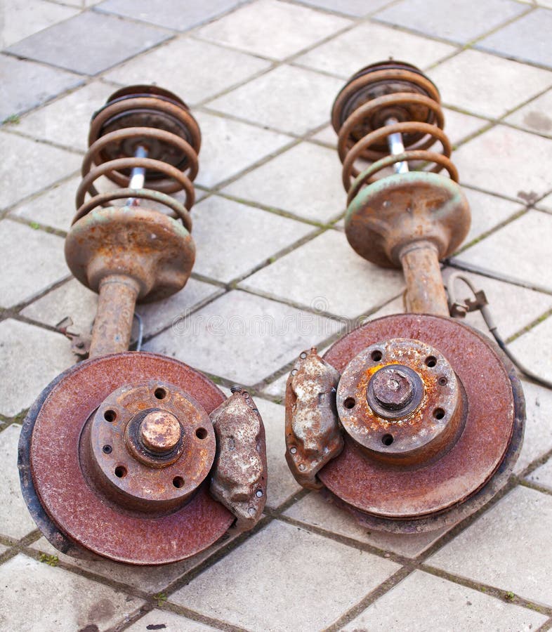 Rusty Brake System Close Up Stock Image - Image of steel, rusty: 145987031