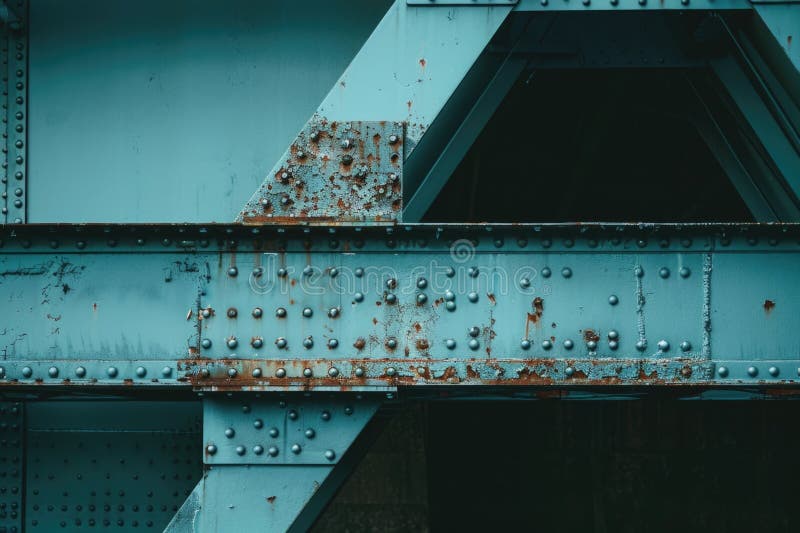 Rusty Bridge Construction Image Stock Image - Image of industrial, rust ...