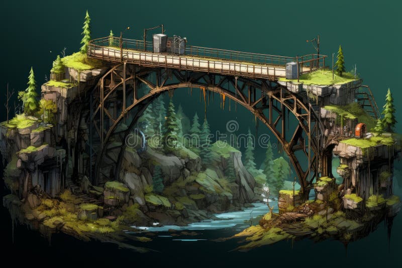 Rusty Bridge Stock Illustrations – 331 Rusty Bridge Stock Illustrations ...