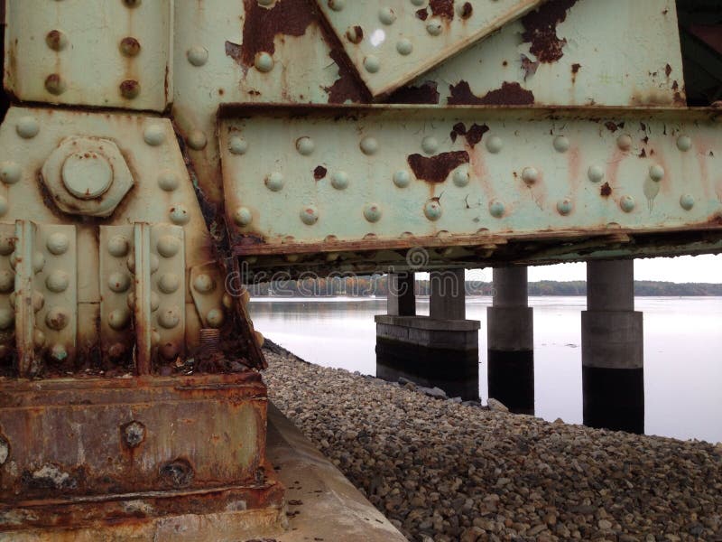 Rusty Bridge stock image. Image of exploration, travel - 10118511