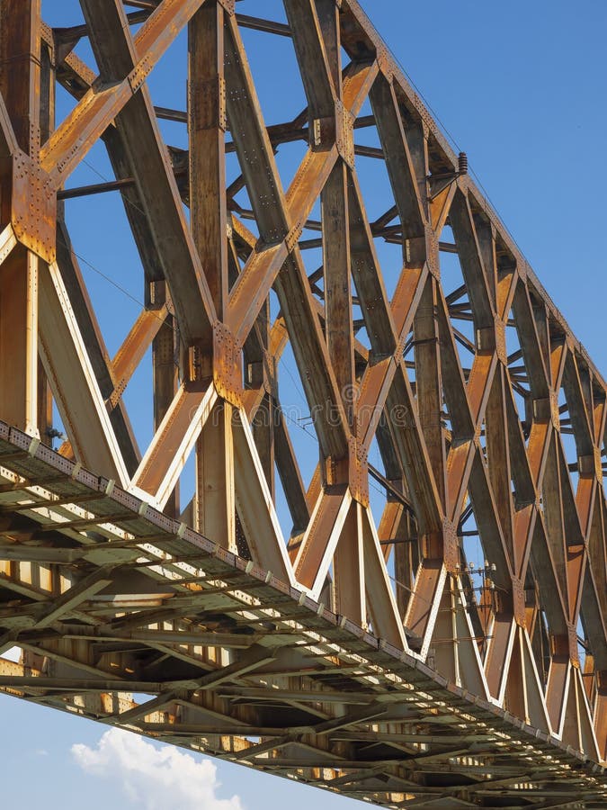 Rusty bridge stock photo. Image of black, line, frame - 81939178