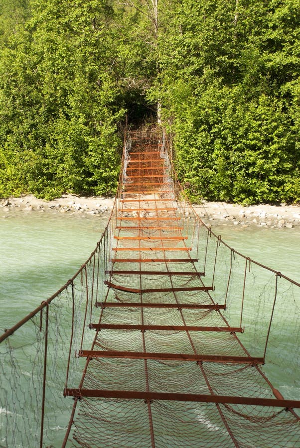 Rusty Bridge stock image. Image of hang, courageous, hazardous - 33026535