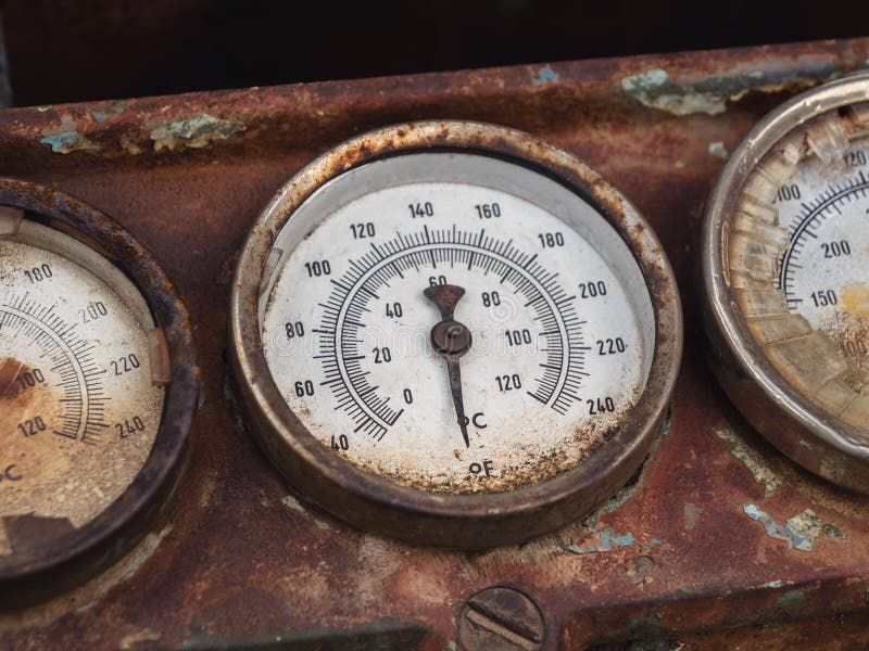 Rusty Broken Thermometer Symbolizing Climate Change Editorial Image ...