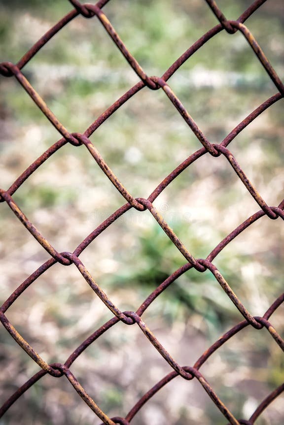Rusty Brown Metal Wire Fence Texture Stock Photo - Image of industry ...