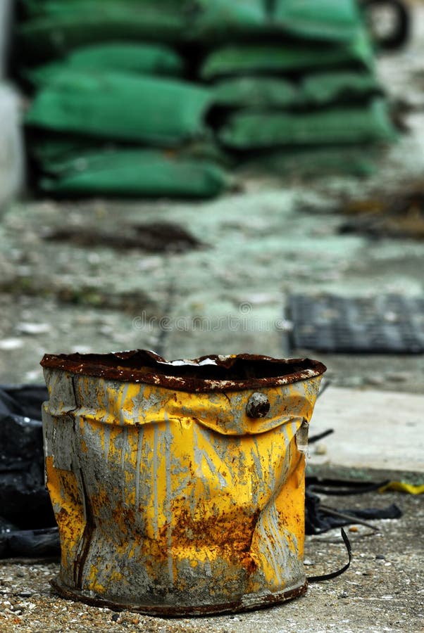 Rusty bucket stock photo. Image of container, pail, warped - 7163634
