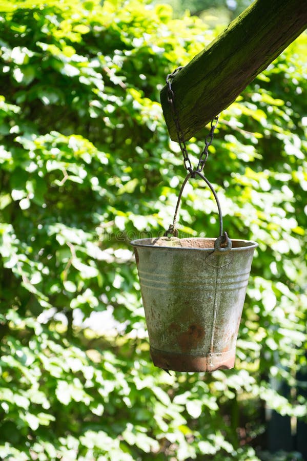 Rusty bucket stock photo. Image of retro, outdoor, rusty - 51552406