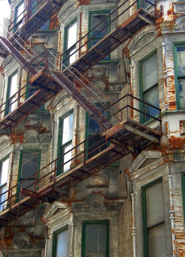 Rusty building stock image. Image of stairs, decadent - 1583287