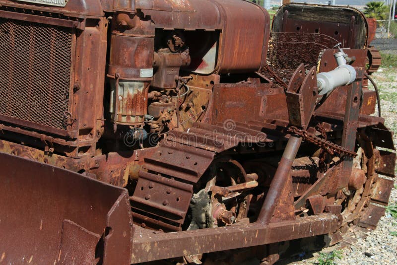 Rusty Dozer stock image. Image of construction, bull - 229426517