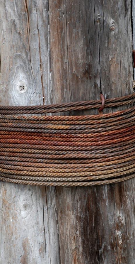 Rusty Cable of Bridge Pylon Stock Image - Image of peeled, architecture ...