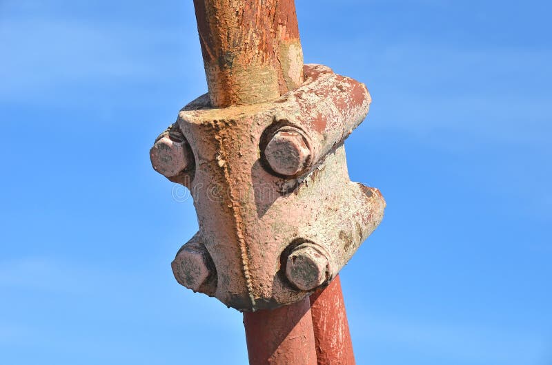 Rusty Cable of Bridge Pylon Stock Image - Image of peeled, architecture ...