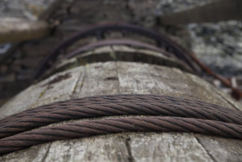 Rusty cable on building stock image. Image of closeup - 29732853