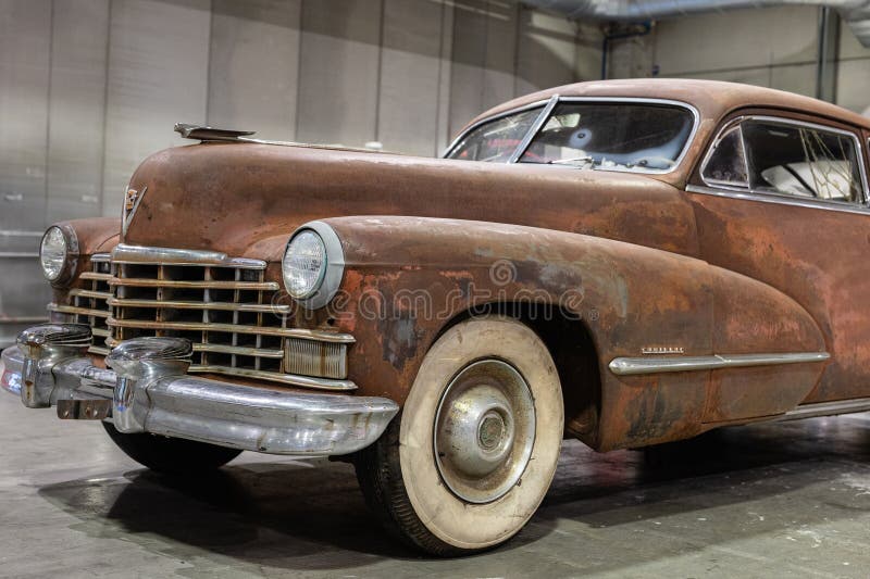 Rusty Cadillac Fastback Coupe 62 Series Sedanette Produced in 1946 ...