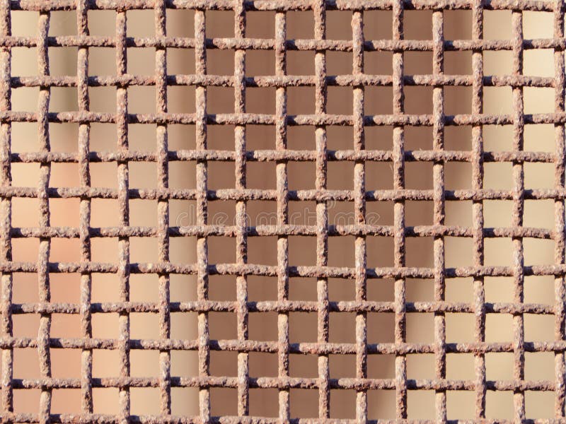 Rusty Cage Close Up. Blurred Background Stock Image - Image of abstract ...