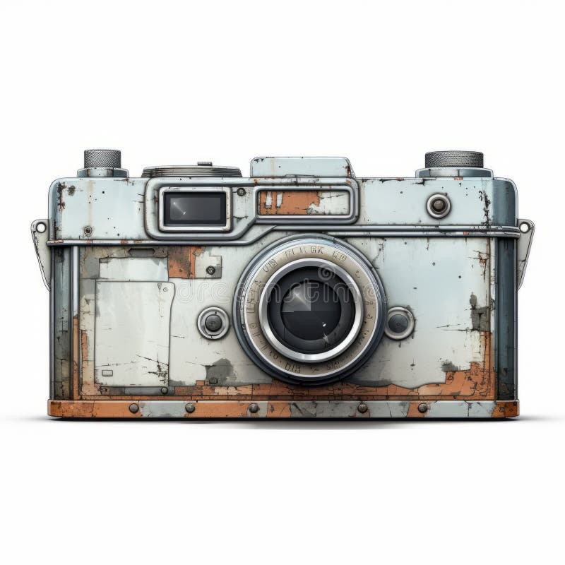 Rusty Camera Vector Photo: Hyper-realistic Details in Kurt Wenner Style ...