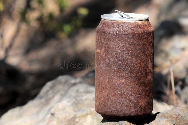 Rusty Can stock photo. Image of metal, container, outdoors - 32189760