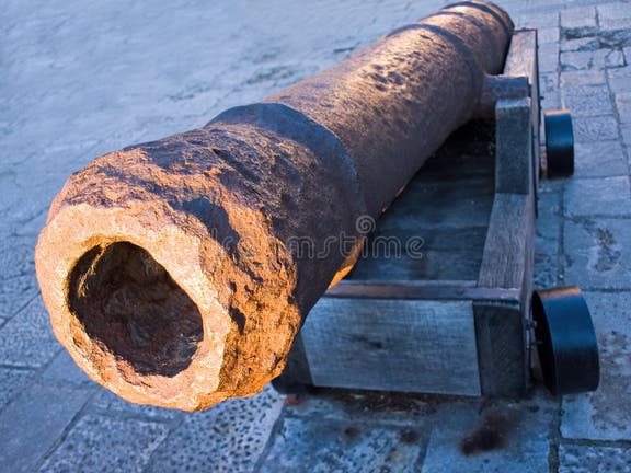 Rusty cannon stock photo. Image of iron, steel, medieval - 7476902