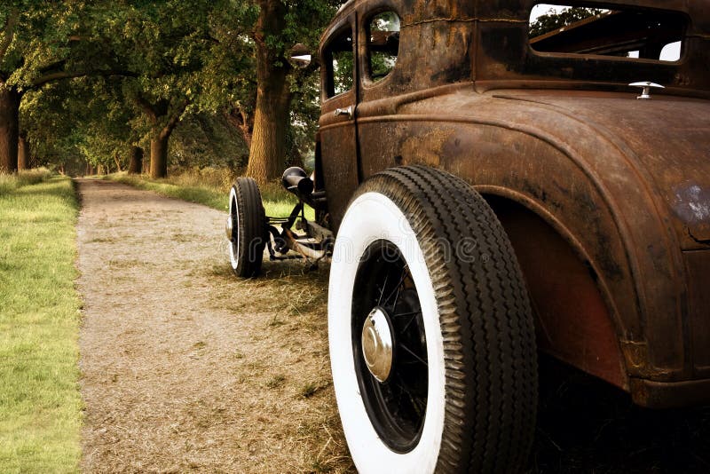Rusty car stock image. Image of american, vehicle, metal - 10723359