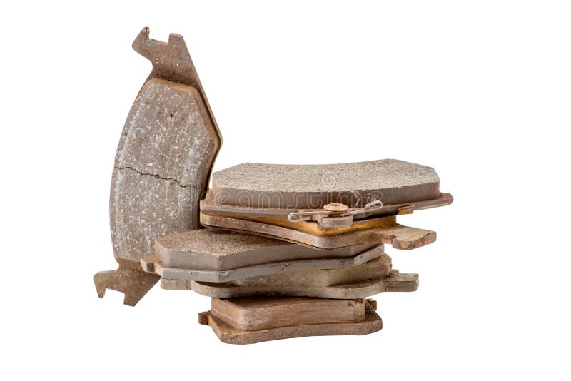 Rusty car brake pads stock photo. Image of automobile - 153983028